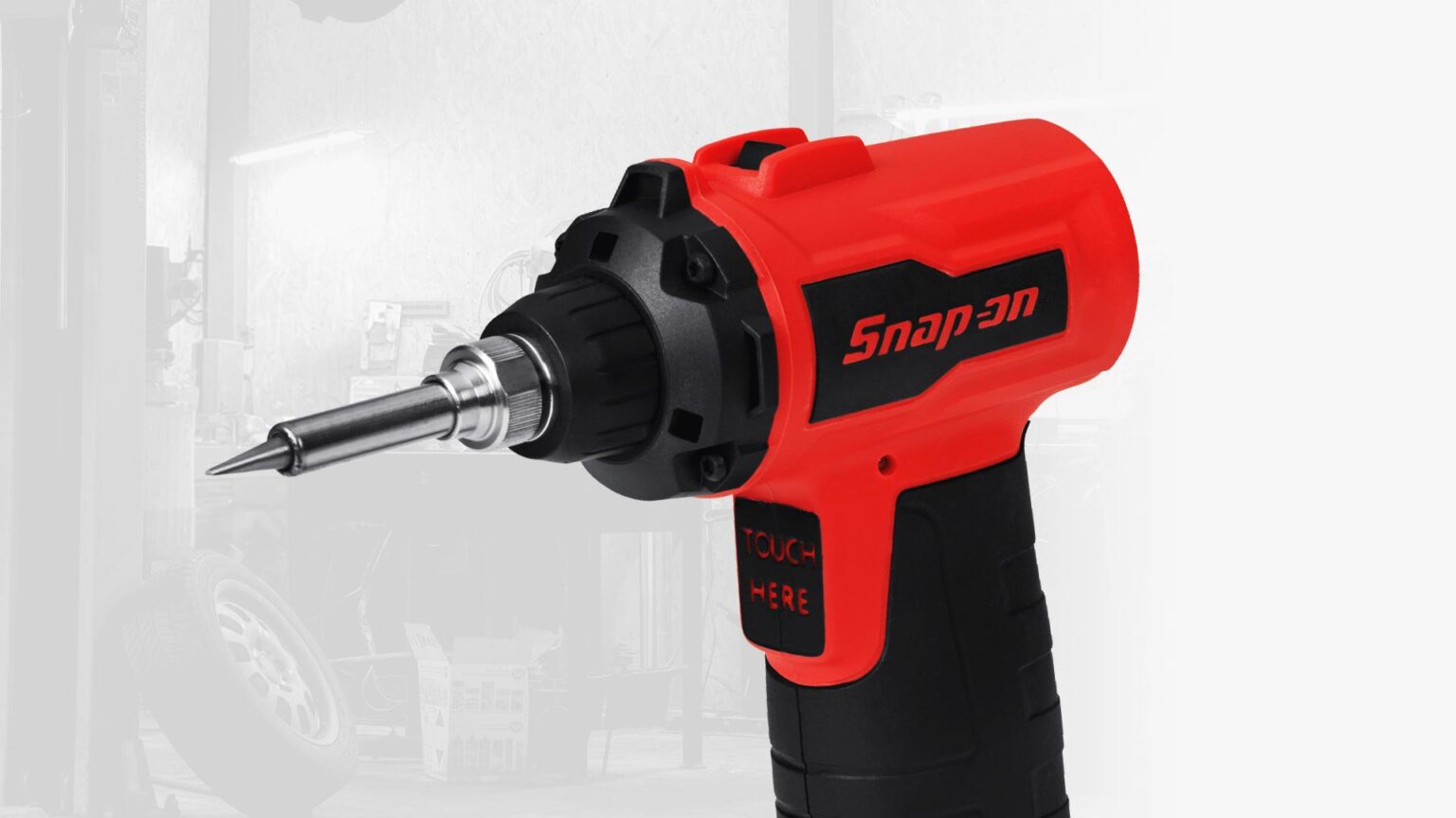 Snap-on cordless soldering iron: operational within 15 seconds