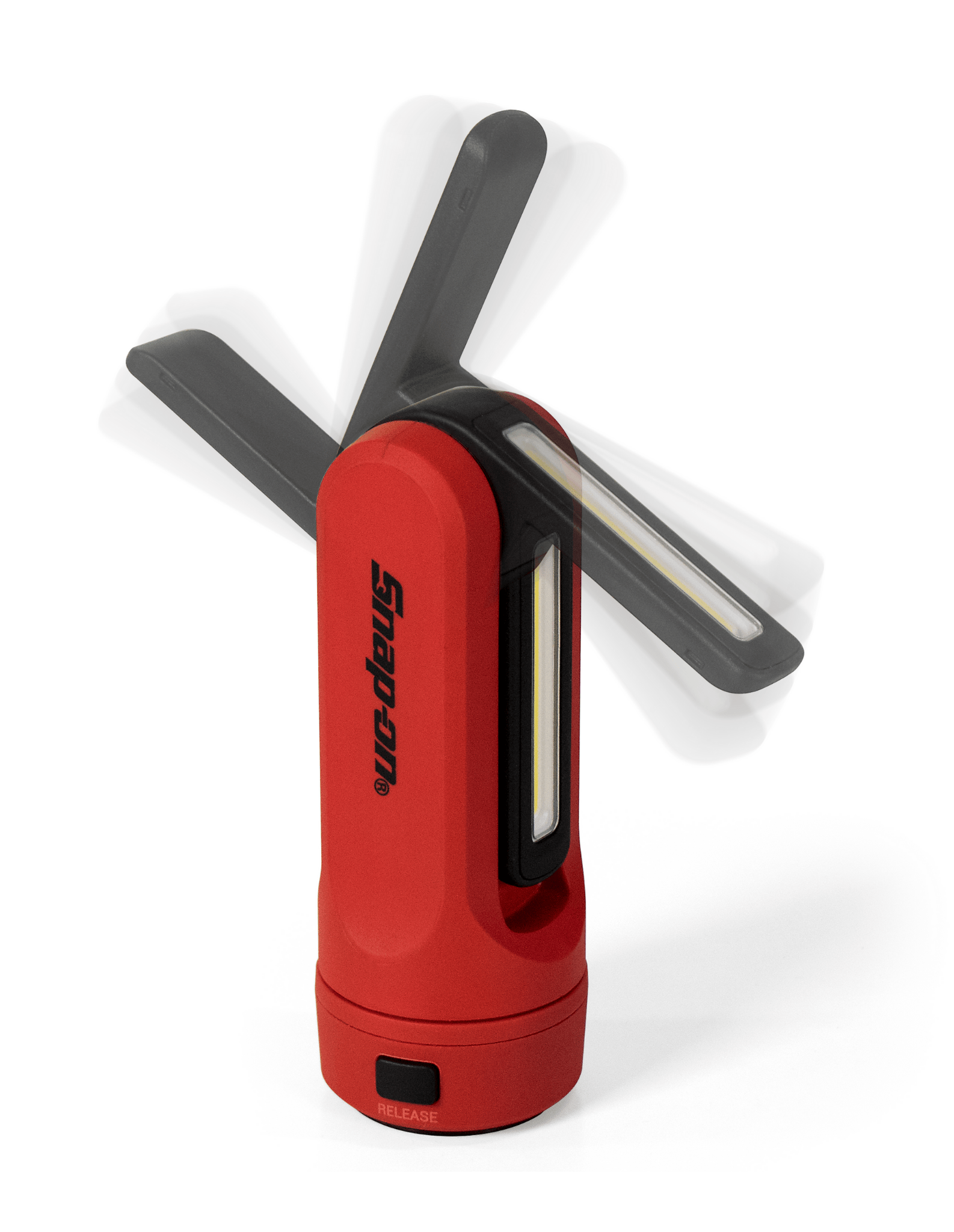 Snap-on battery lamp with suction cup and vacuum mechanism